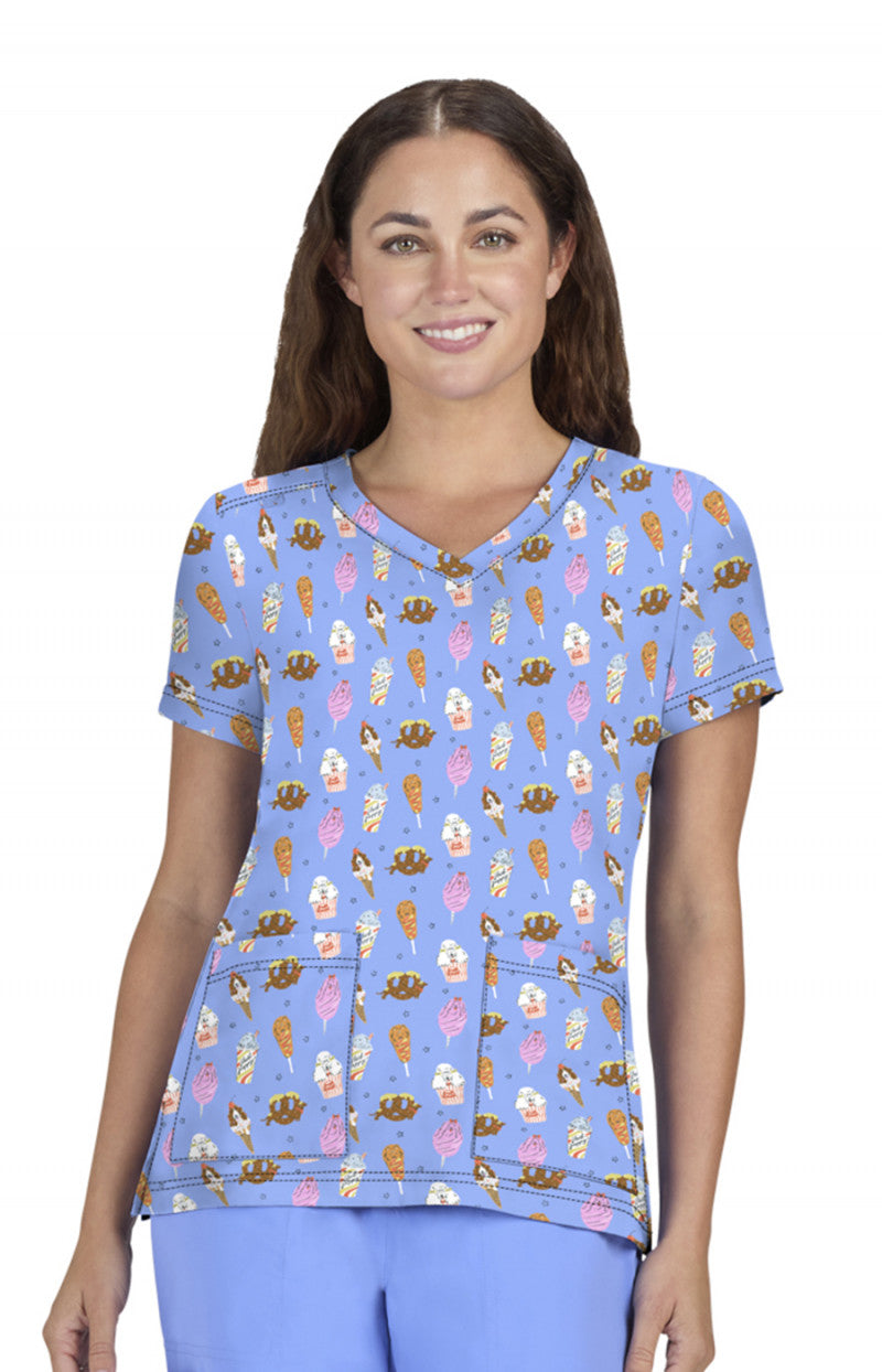 Koi Artist Series 1122PRA Rosalie Top Doggy FairWomen Tops – Med Threads