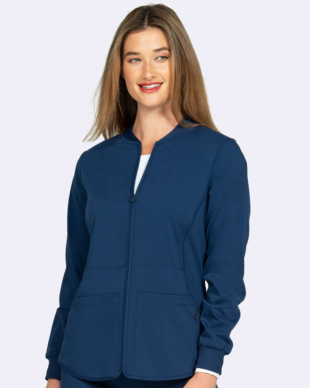 Zavate Midtown Warm-Up Jacket Style 2040 in color Navy – Med Threads