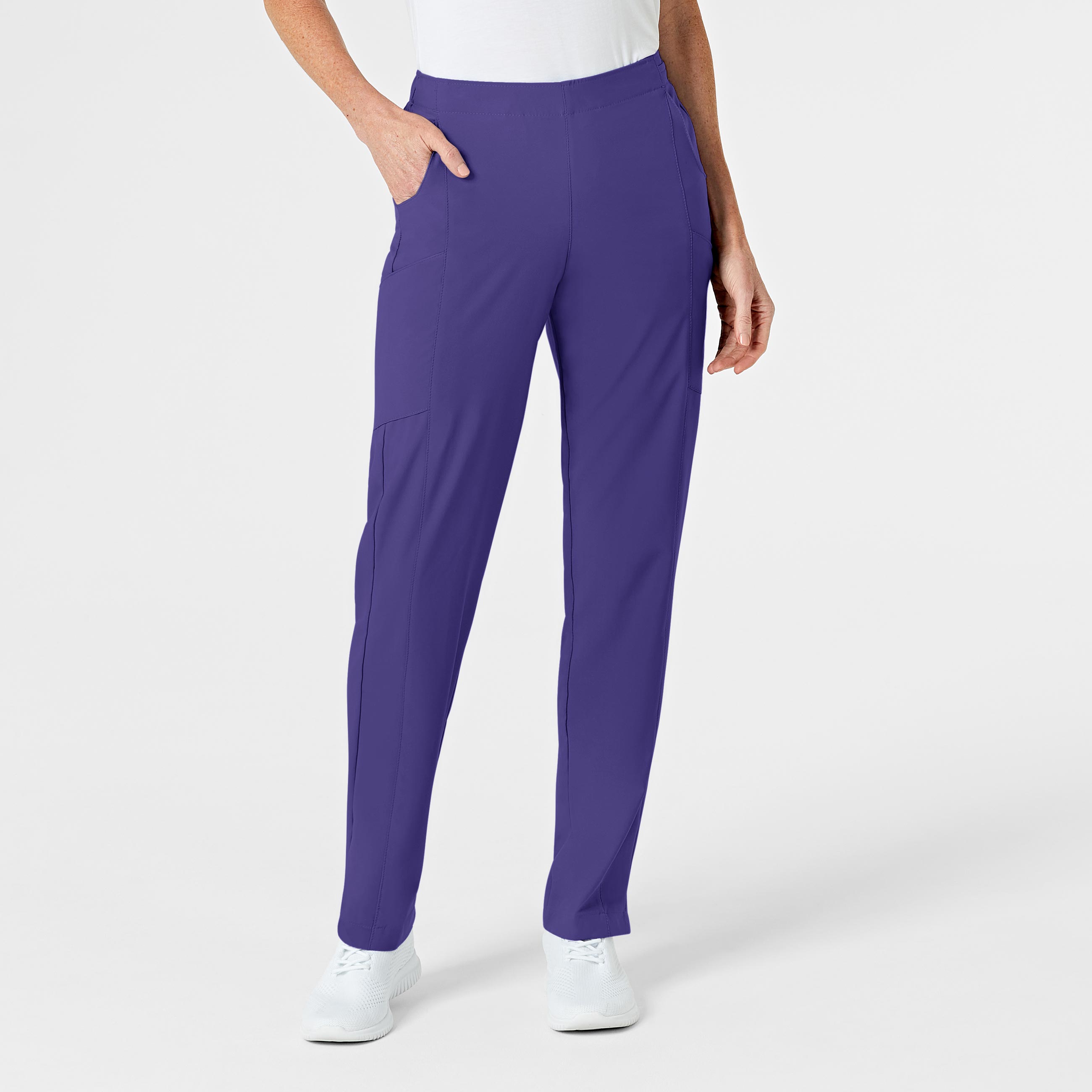 Wink W123 5155 Flat Front Cargo Scrub Pants Grape – Med Threads