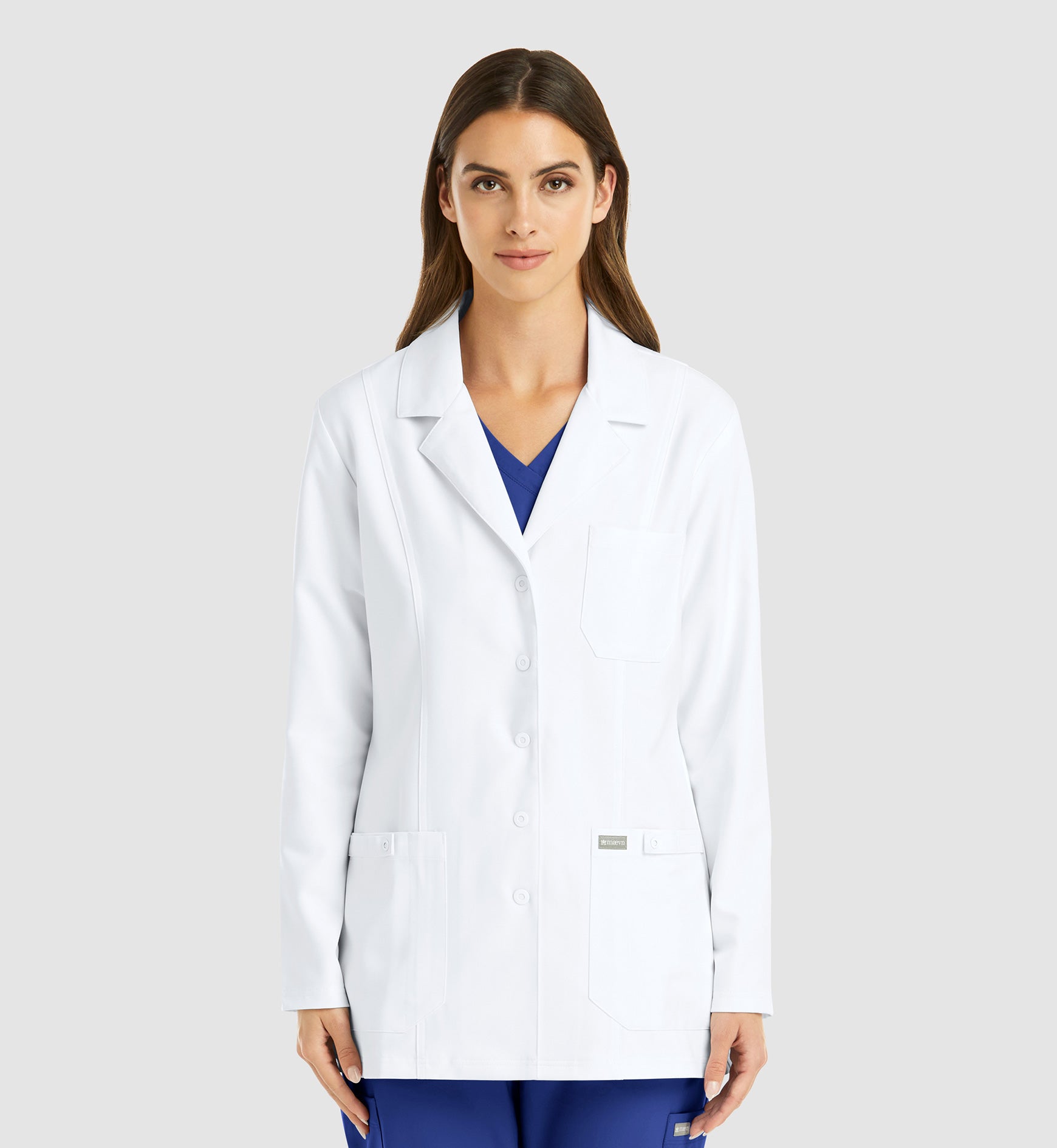 Momentum Lab Coats 5973 Women's Snap Consultation Lab Coat White – Med ...