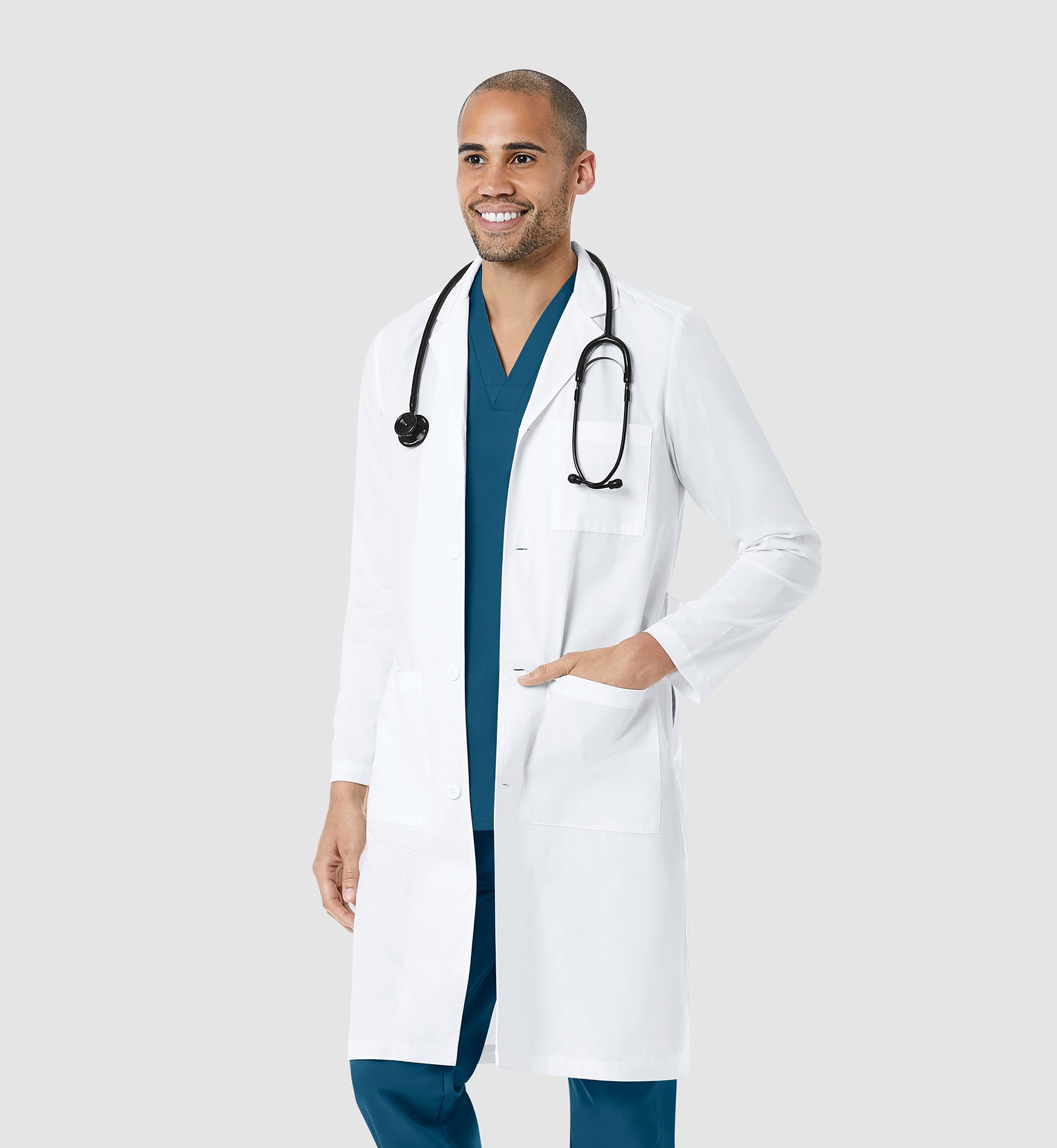 Labcoat 7256 Men's Full Length Lab Coat White – Med Threads