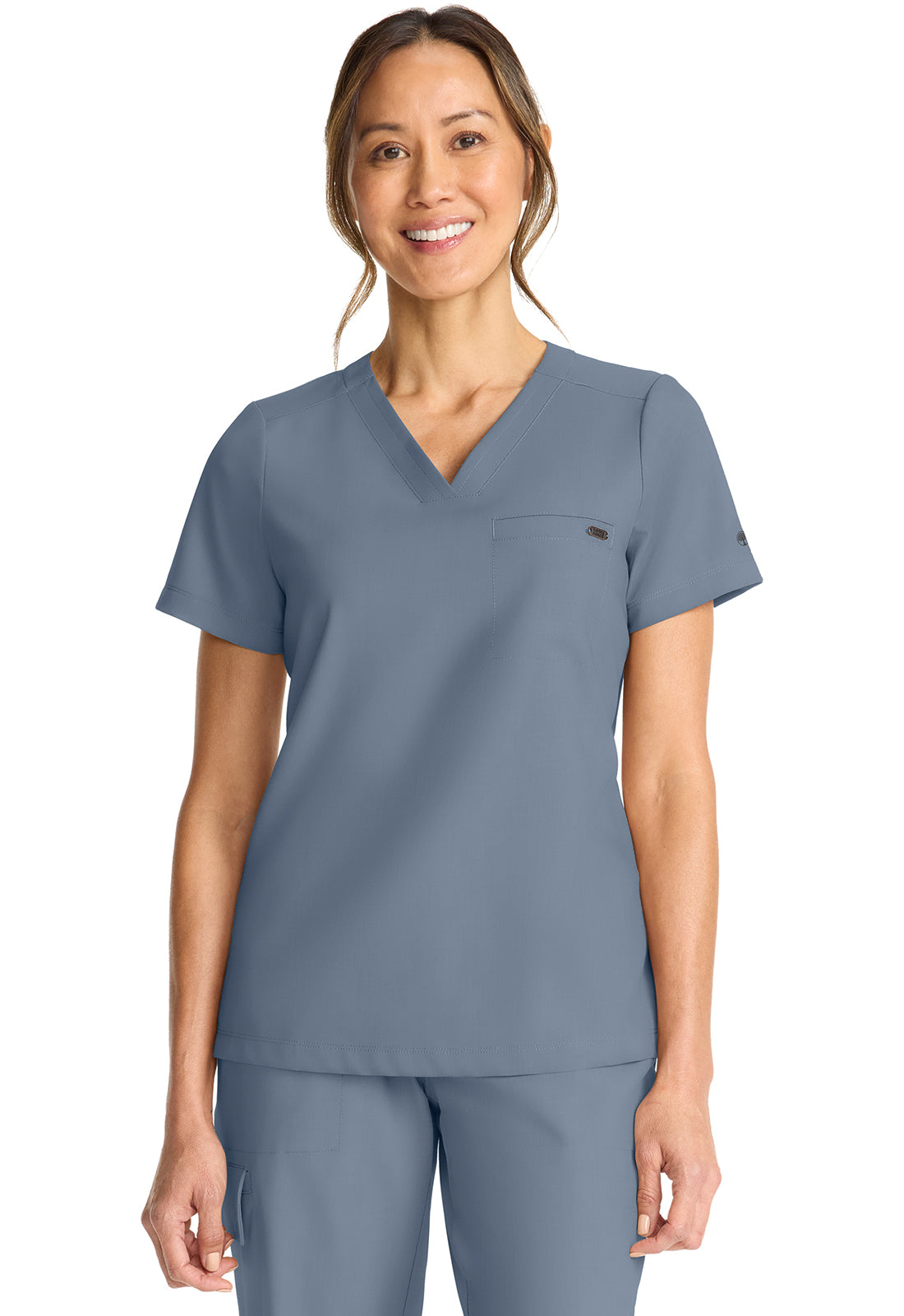Healing Hands HH Quest HH755 Women's Tuck-in V-Neck Top Twilight Blue ...