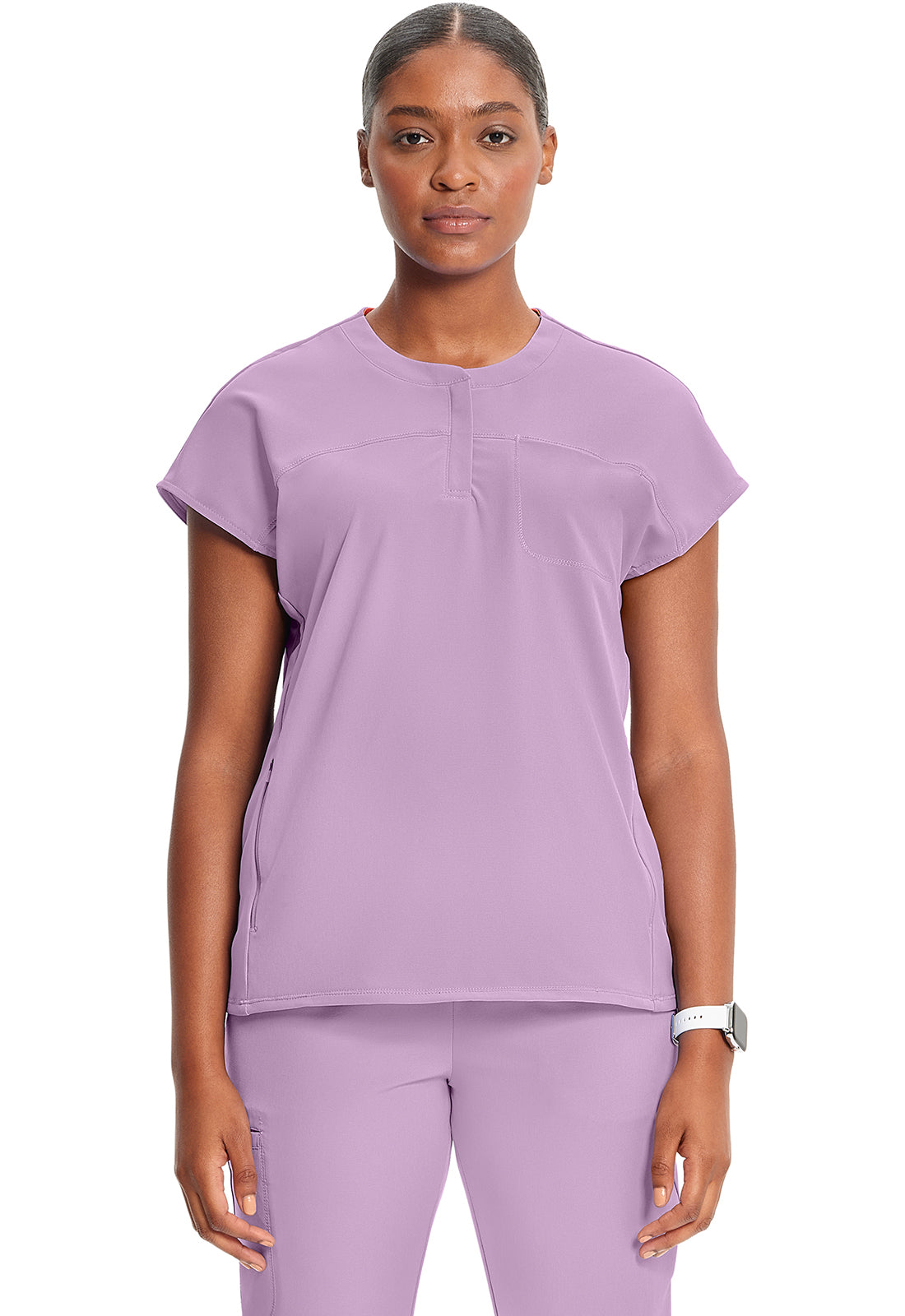 Infinity GNR8 IN622A Henley Top Livewire Lilac – Med Threads