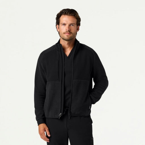 Hybrid Fleece M60016 Men's Cloud Hybrid Fleece Jacket Black – Med Threads